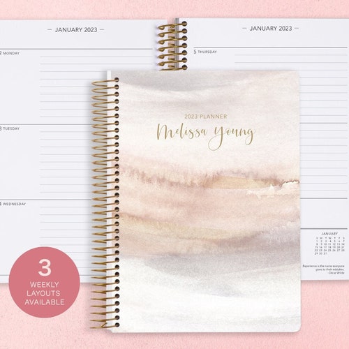 Acrylic Monthly Weekly Calendar Personalized Planner 2023 - Etsy