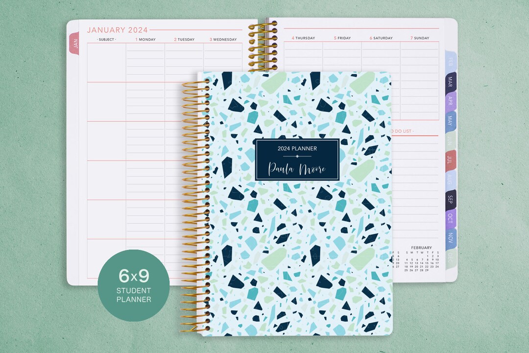 STUDENT PLANNER 6x9 calendario 2024-2025 / planificador académico ...