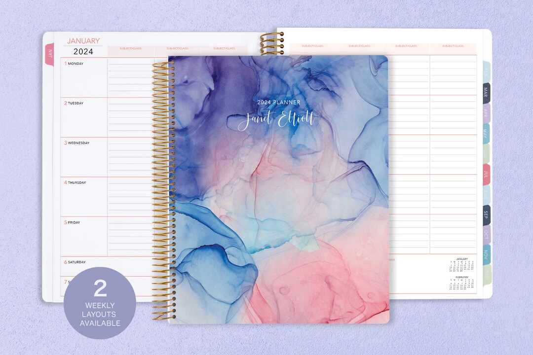 8.5x11 STUDENT PLANNER 2025-2026 Calendar | Personalized Weekly Student ...
