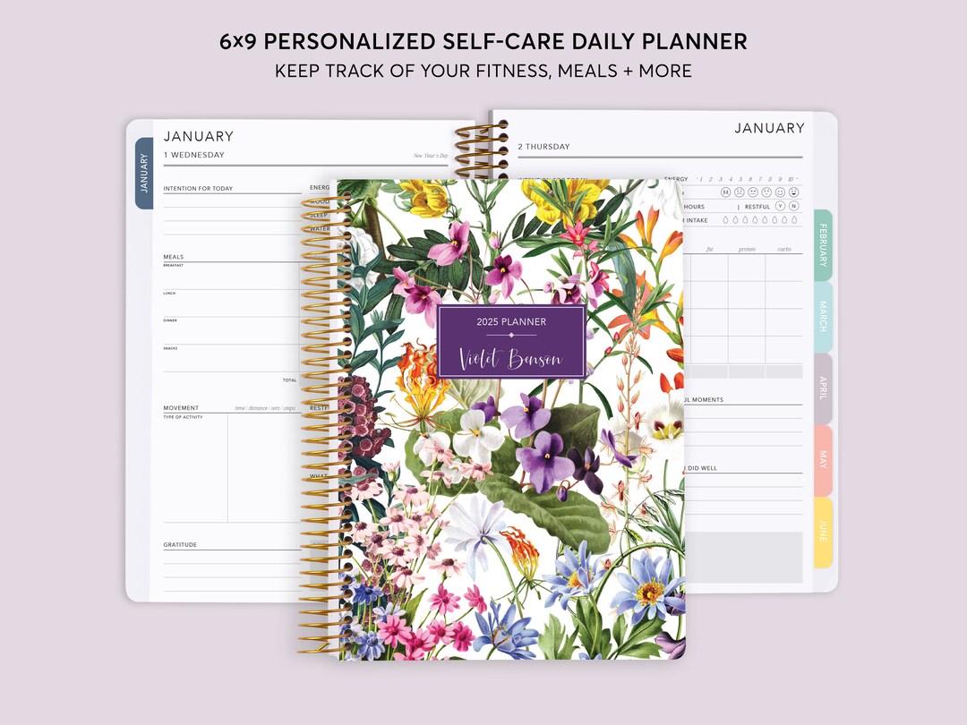 Self Care Planner - Fitness Planner With Meal Tracker - Personalized ...