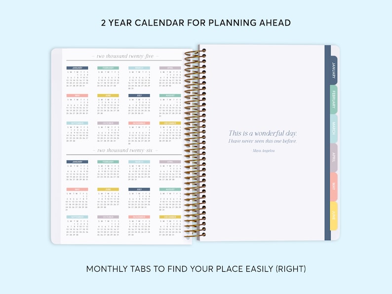 2026 DAILY PLANNER Personalized - 6 Month Daily Planner - 6x9 ...