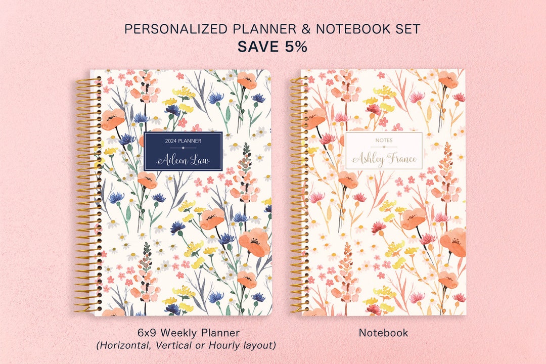 2025 Planner Gift Set Personalized Planner Bundle Weekly Planner and ...