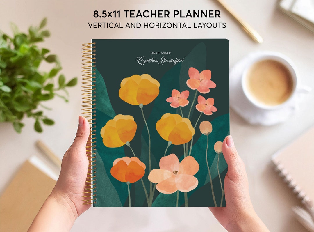 2025 TEACHER PLANNER - Vertical or Horizontal Layouts 8.5x11 ...