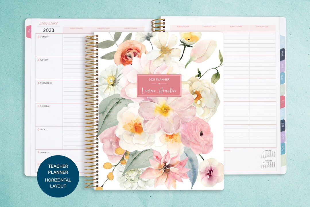 2023 Teacher Planner 8.5x11 2023-2024 Lesson Plan Calendar - Etsy Canada