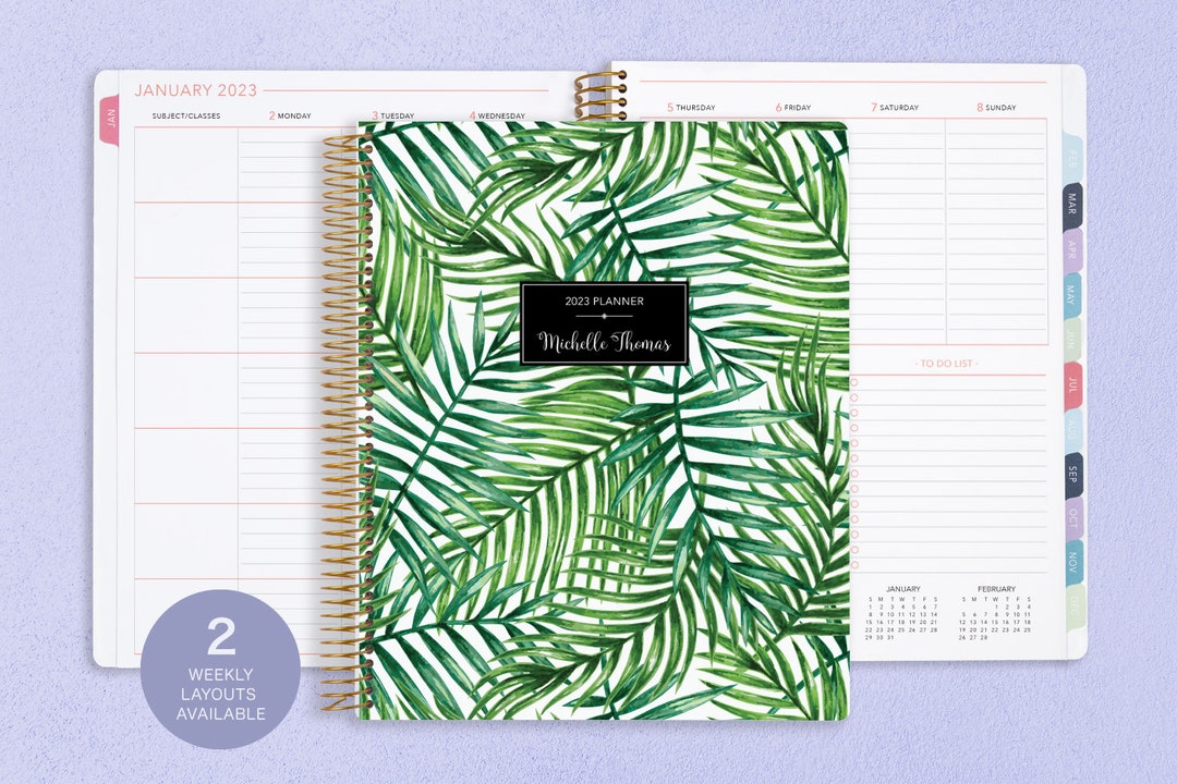 8.5x11 STUDENT PLANNER 2025-2026 Calendar | Personalized Weekly Student ...