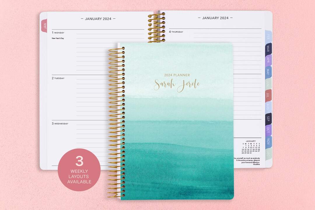 Academic Planner 2024-2025 Calendar Planner Weekly Student Planner ...