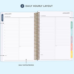 DAILY PLANNER - Personalized Productivity Planner - 2026 - 6x9 Hourly ...