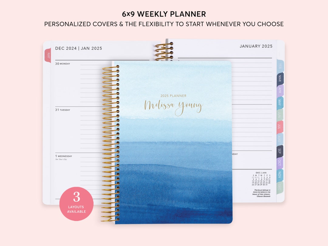 Personalized Planner - 2026 Calendar Planner - Custom 6x9 Weekly ...