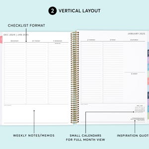 8.5x11 Weekly Planner 2026 - Custom Start Month - 12 Month Calendar ...