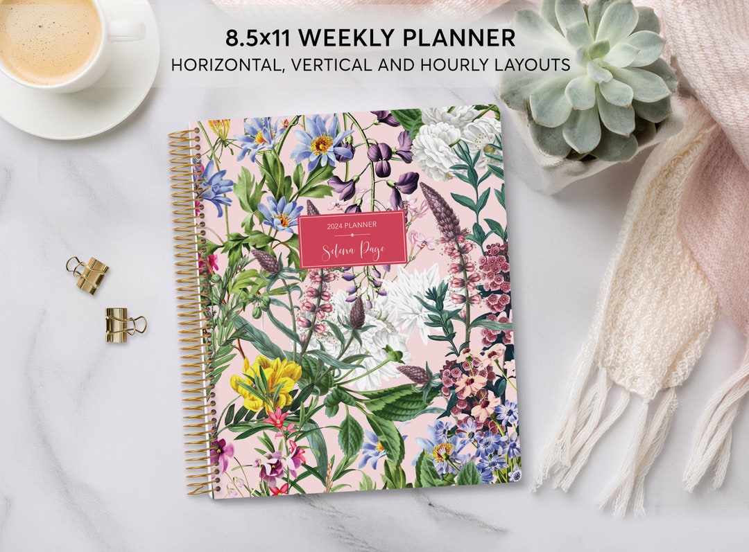 8.5x11 Weekly Planner 2024 2025 Choose Your Start Month 12 Month ...
