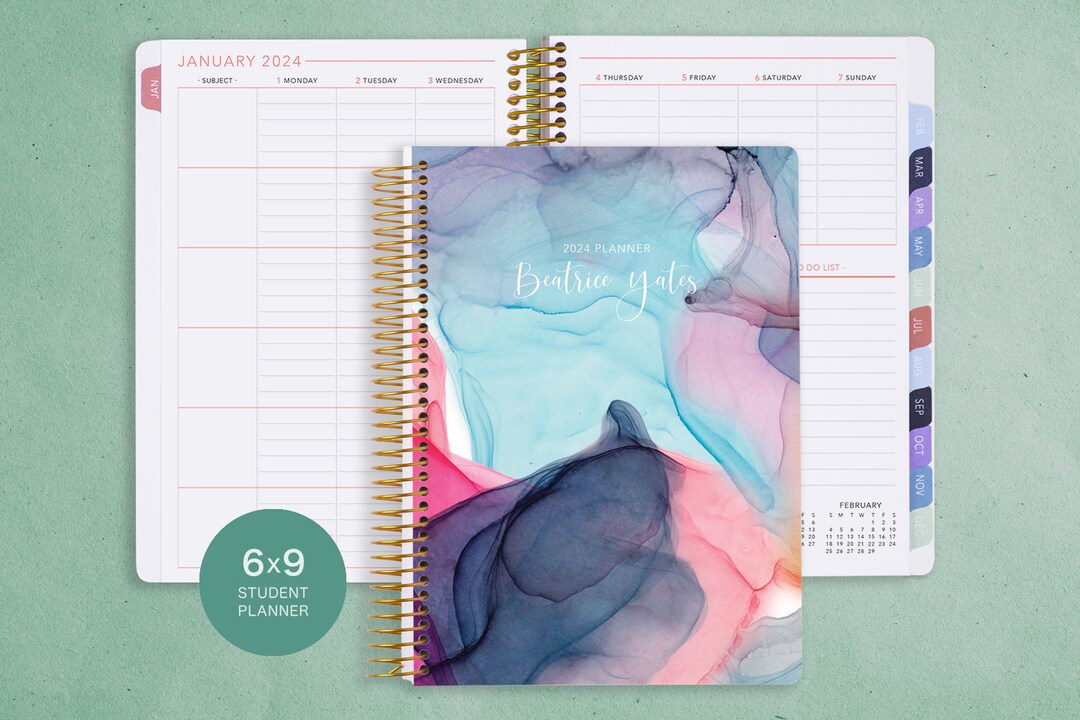 STUDENT PLANNER 6x9 calendario 2024-2025 / planificador académico ...