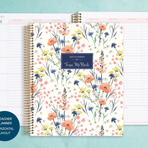 Teacher Planner 8.5x11 | 2023 2024 Lesson Plan Calendar | Weekly ...