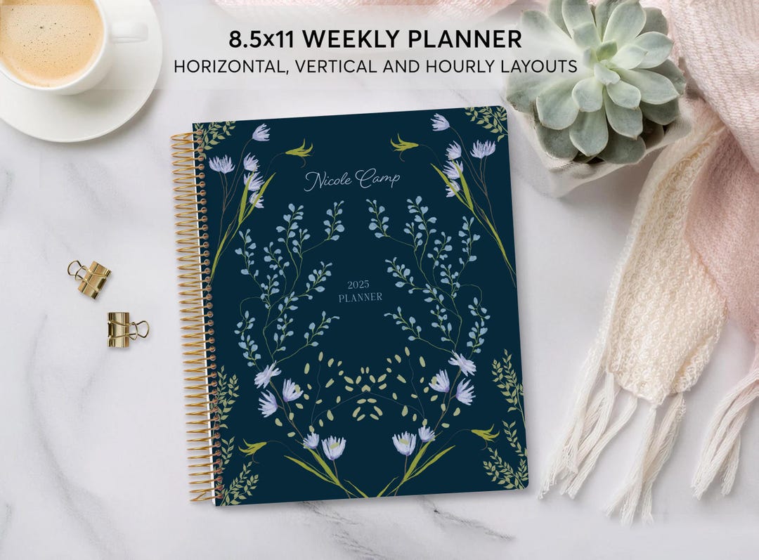 8.5x11 Personalized Weekly Planner 2026 2027 - Custom Start Month ...