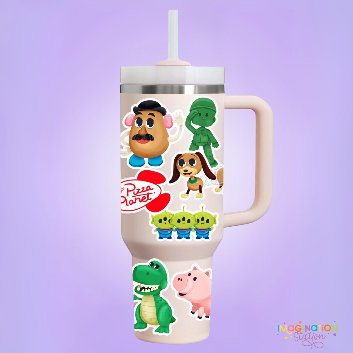 Personalized Toy Story Tumbler & Waterproof Sticker Duo Stylish and Fun ...