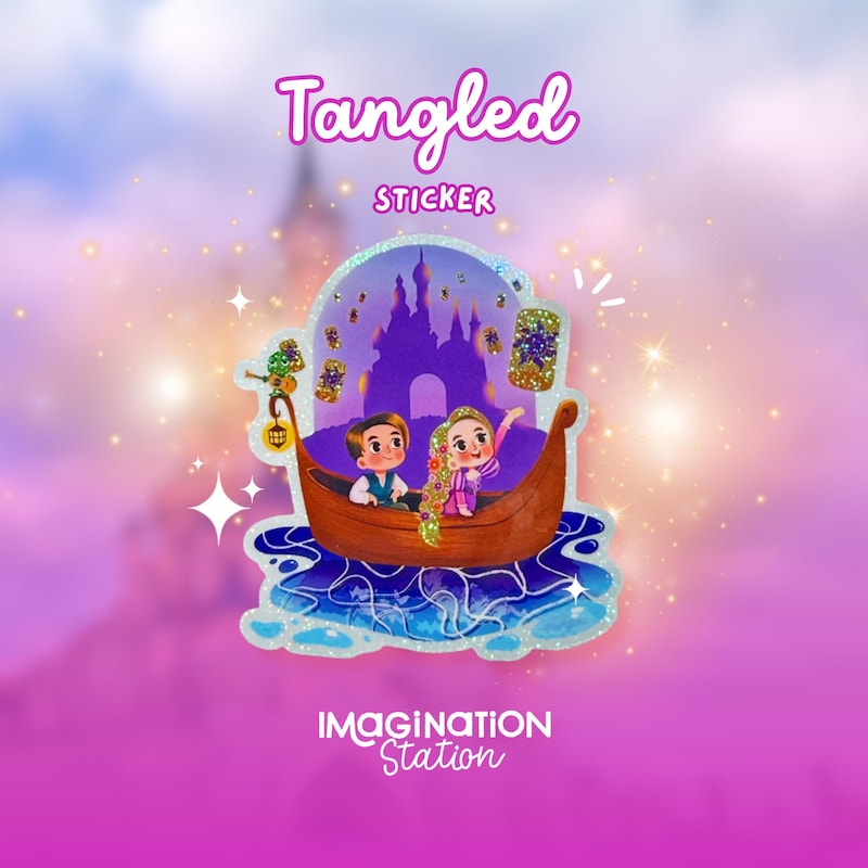 Tangled Stickers - Etsy