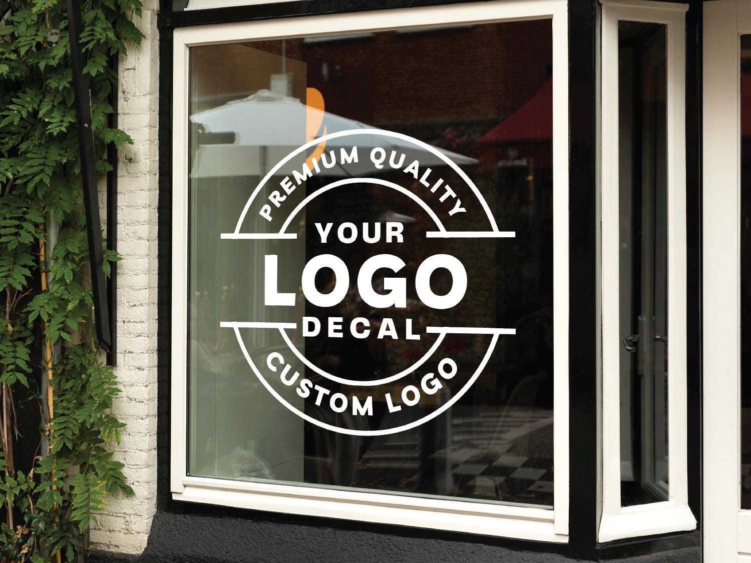 Storefront Logo Sign - Business Logo Decal - Vinyl Sticker Window Door ...