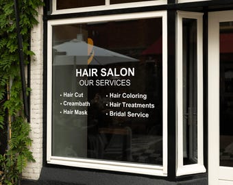 Storefront Logo Sign - Business Logo Decal - Vinyl Sticker Window Door ...