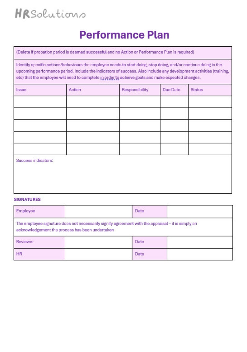 Employee Performance Review | 90-day Probationary Assessment | Employee ...