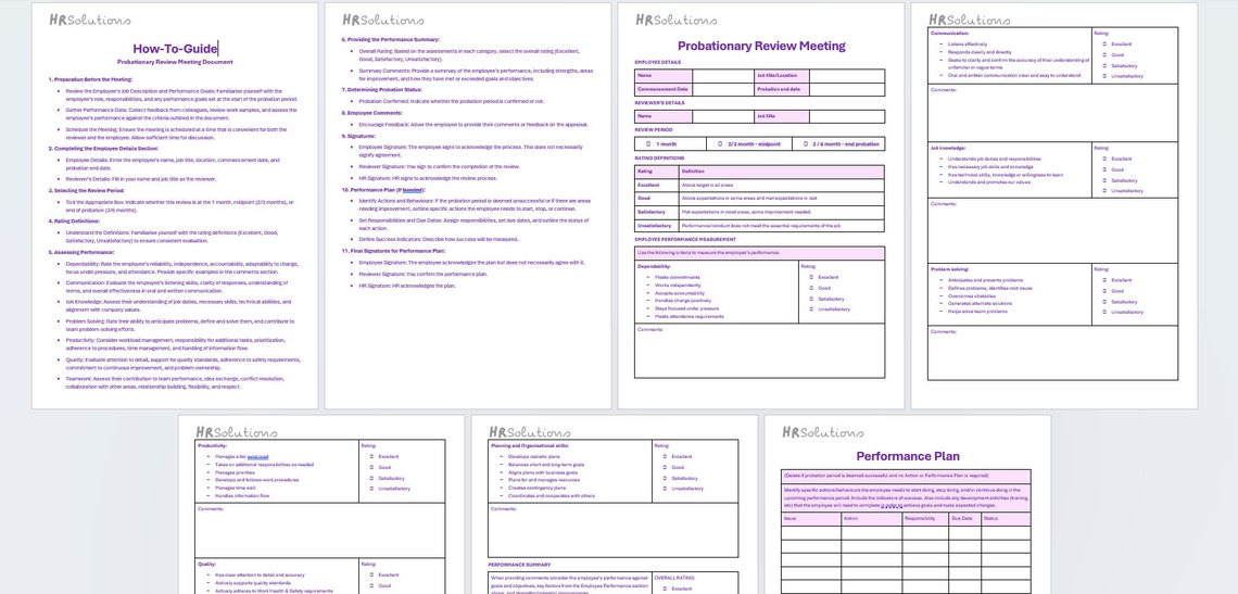 Employee Performance Review | 90-day Probationary Assessment | Employee ...