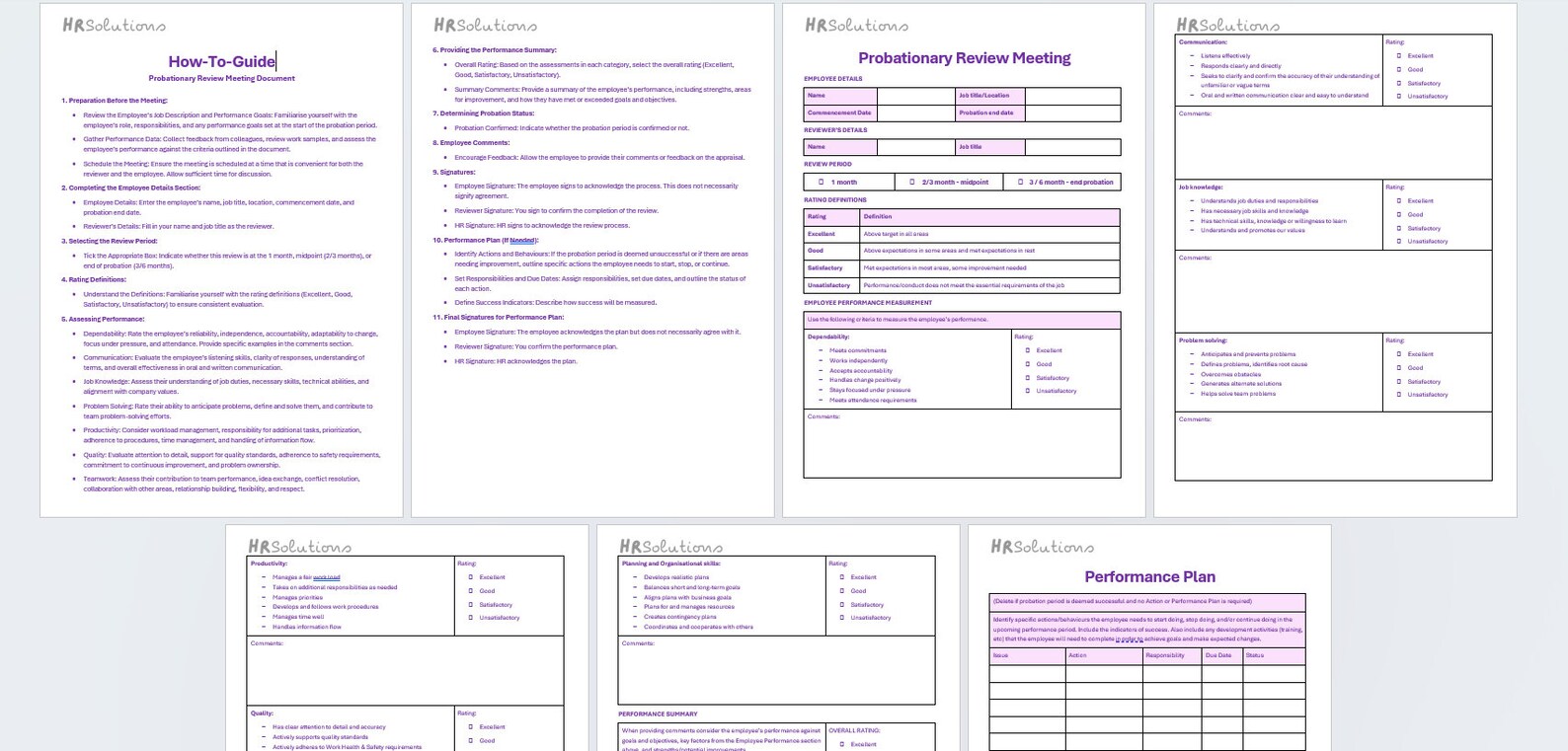 Employee Performance Review | 90-day Probationary Assessment | Employee ...