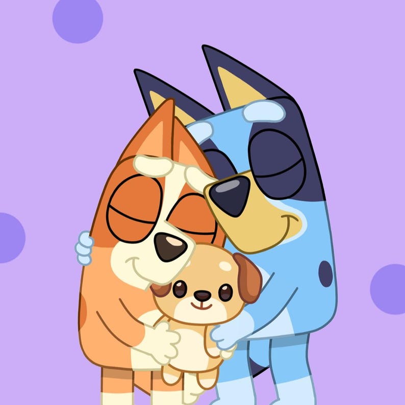 Bluey Bluey & Bingo Hug 58mm 2.25 In / Bluey / Gift / Family / Kids ...