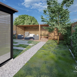 Garden Designs, Garden 3D Rendering, 3D Architectural Rendering ...