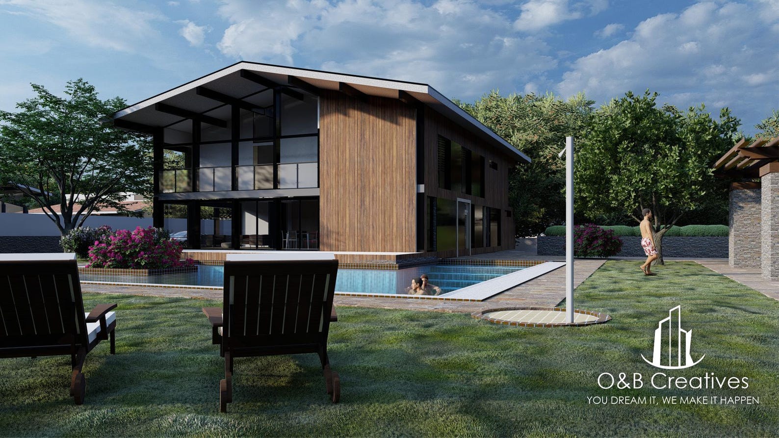Garden Designs, Garden 3D Rendering, 3D Architectural Rendering ...