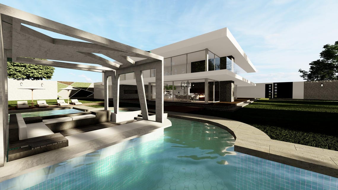 Garden Designs, Garden 3D Rendering, 3D Architectural Rendering ...