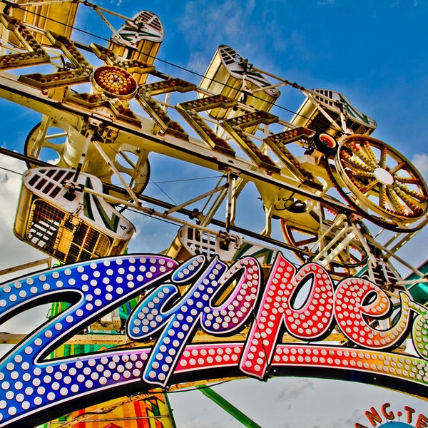 Carnival Ride Photo - Etsy