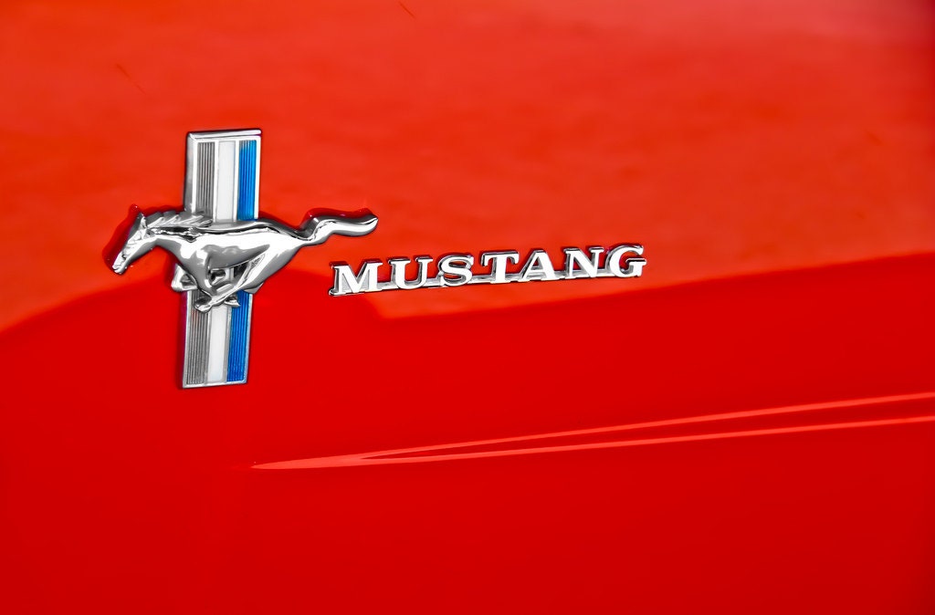 Ford Mustang Logo & Lettering Car Printable Artwork Digital Download ...