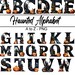 Haunted Alphabet Clipart, Haunted House Alphabet, Printable, Png ...
