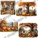 Watercolor Autumn Scenes: Printable Fall Graphics (digital Download) - Etsy