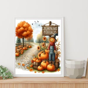 Watercolor Autumn Scenes: Printable Fall Graphics (digital Download) - Etsy