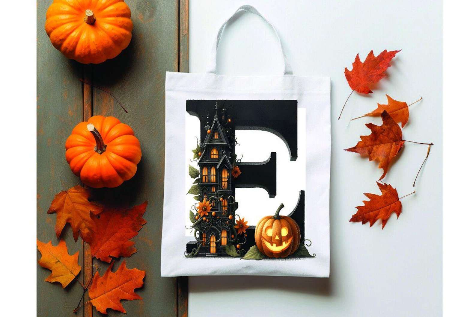 Haunted Alphabet Clipart, Haunted House Alphabet, Printable, Png ...