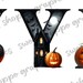 Haunted Alphabet Clipart, Haunted House Alphabet, Printable, Png ...