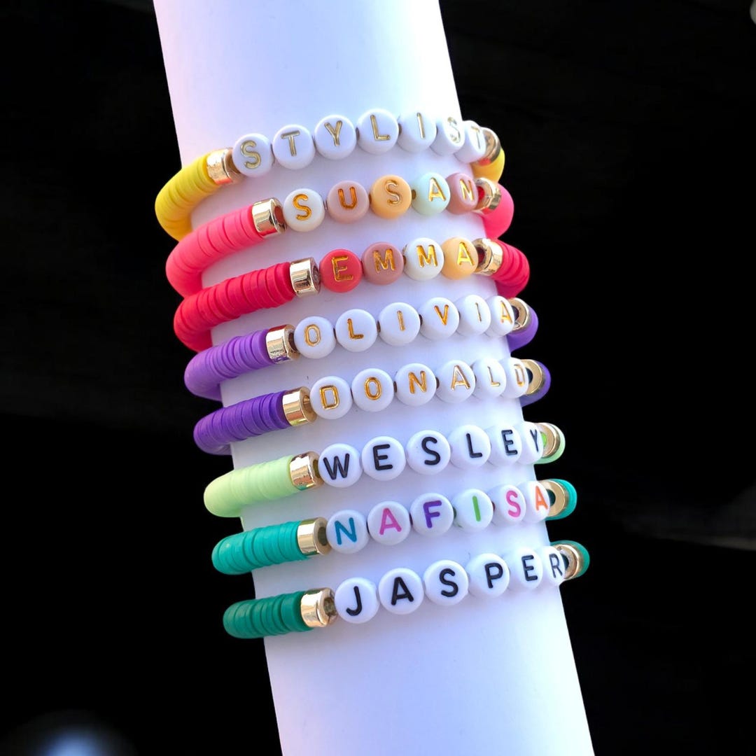 Custom Friendship Bracelet | Team Bulk Gift | School Spirit Favor ...