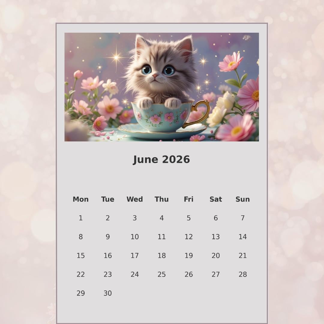 Animal 2026 Calendar | Nursery Decor (printable) - Etsy
