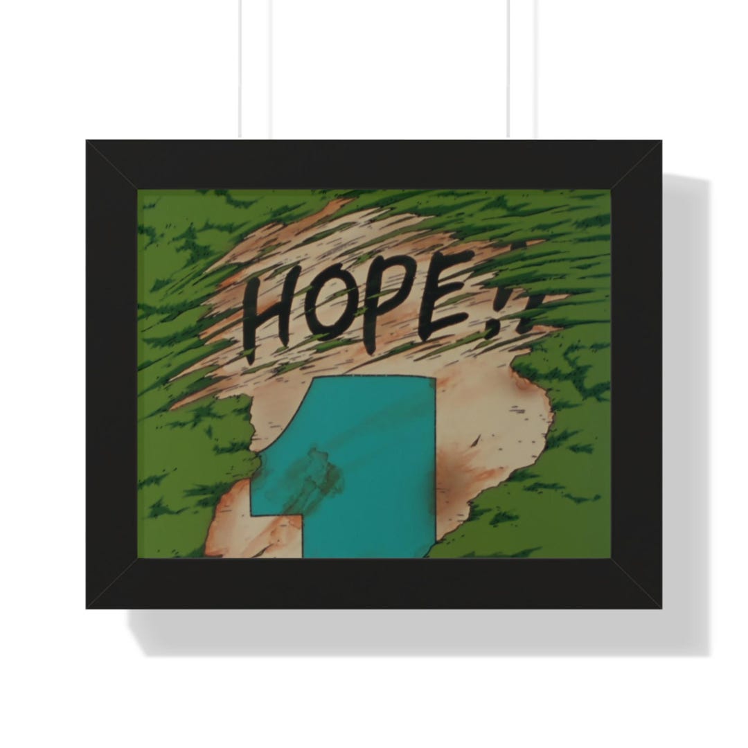 Dragon Ball Z Trunks Hope Framed Poster, Wall Art Print, Anime ...