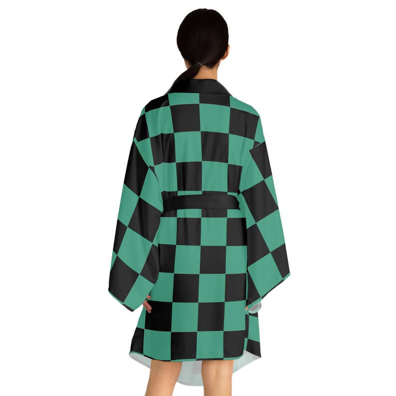 Demon Slayer Tanjiro's Kimono Robe, Anime Cosplay Costume, Japanese ...