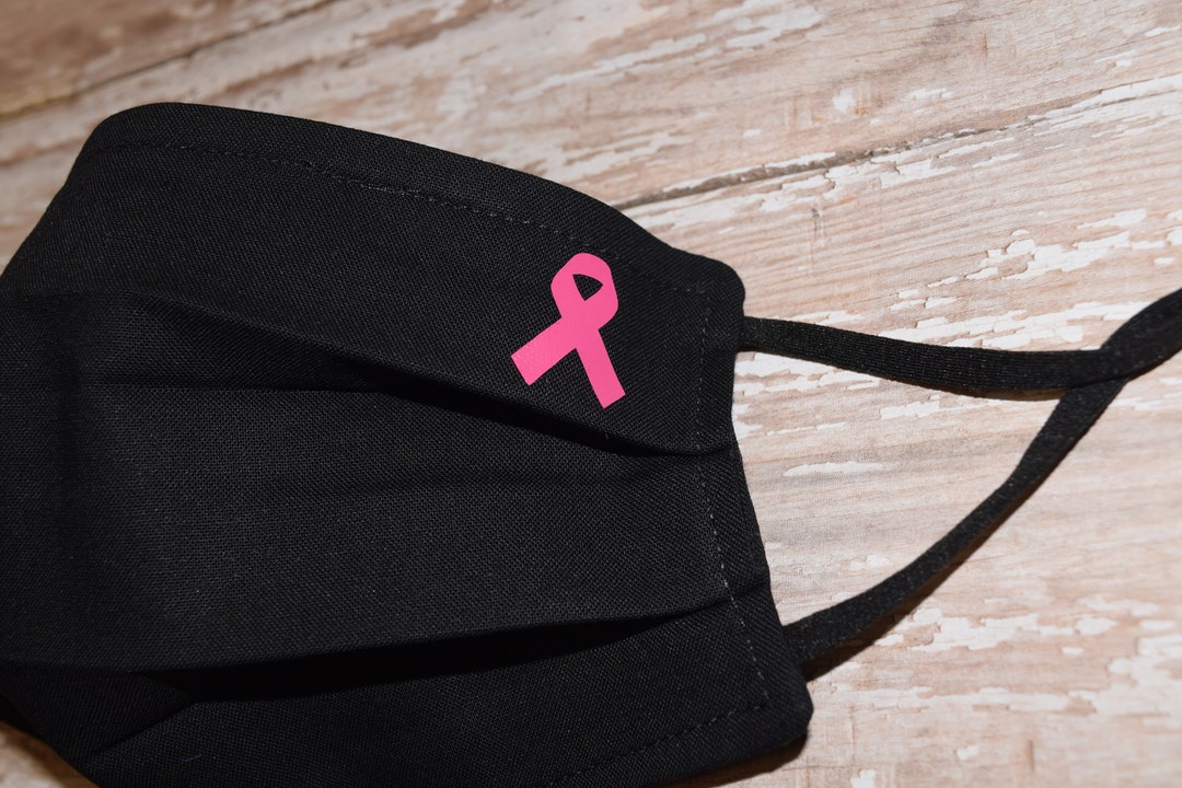 Breast Cancer Face Mask / Pink Ribbon Face Mask / Fabric Mask / 3 Layer ...