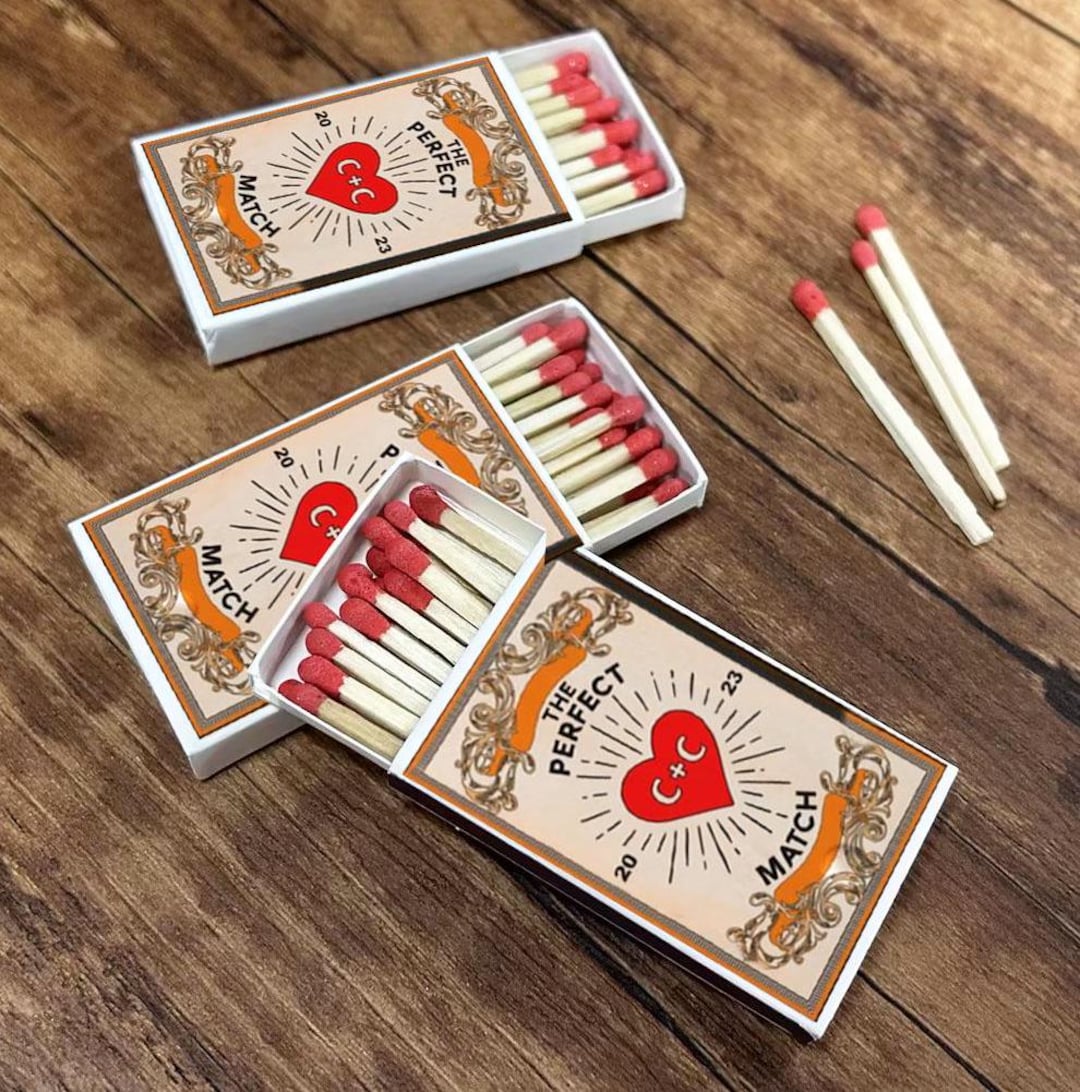 Personalized Wedding Matchbox,wedding Matches,bridal Shower Favors ...