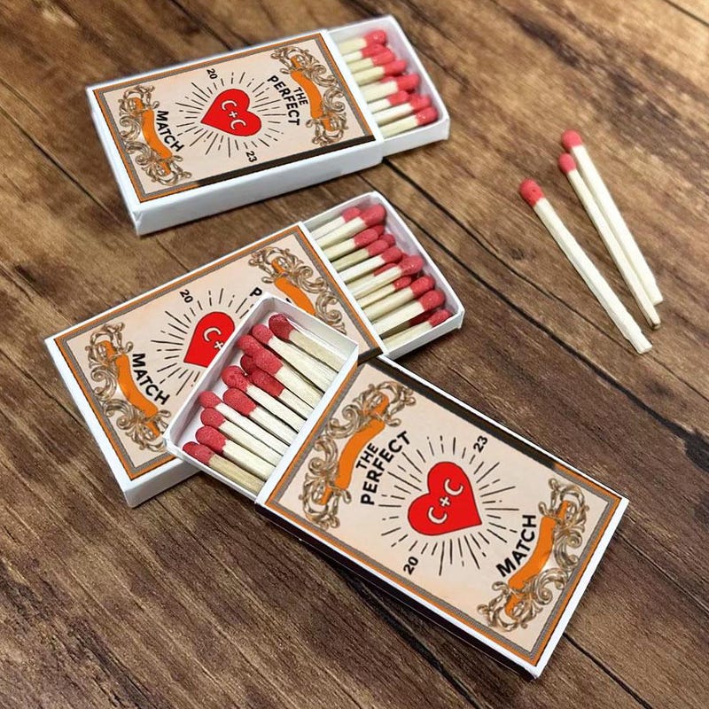 Wedding Matches - Etsy