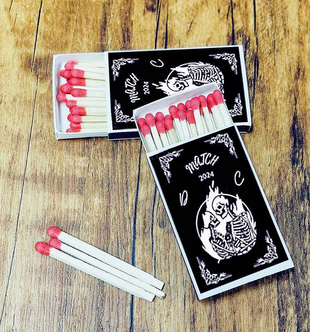 Custom Halloween Match Boxes,skeleton Matchbox ,halloween Favors ...