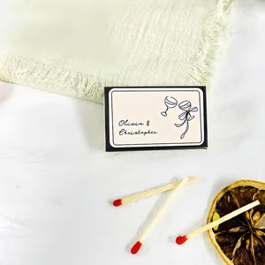 Custom Wedding Match Box, Wedding Matches,custom Sketch Match Box ...