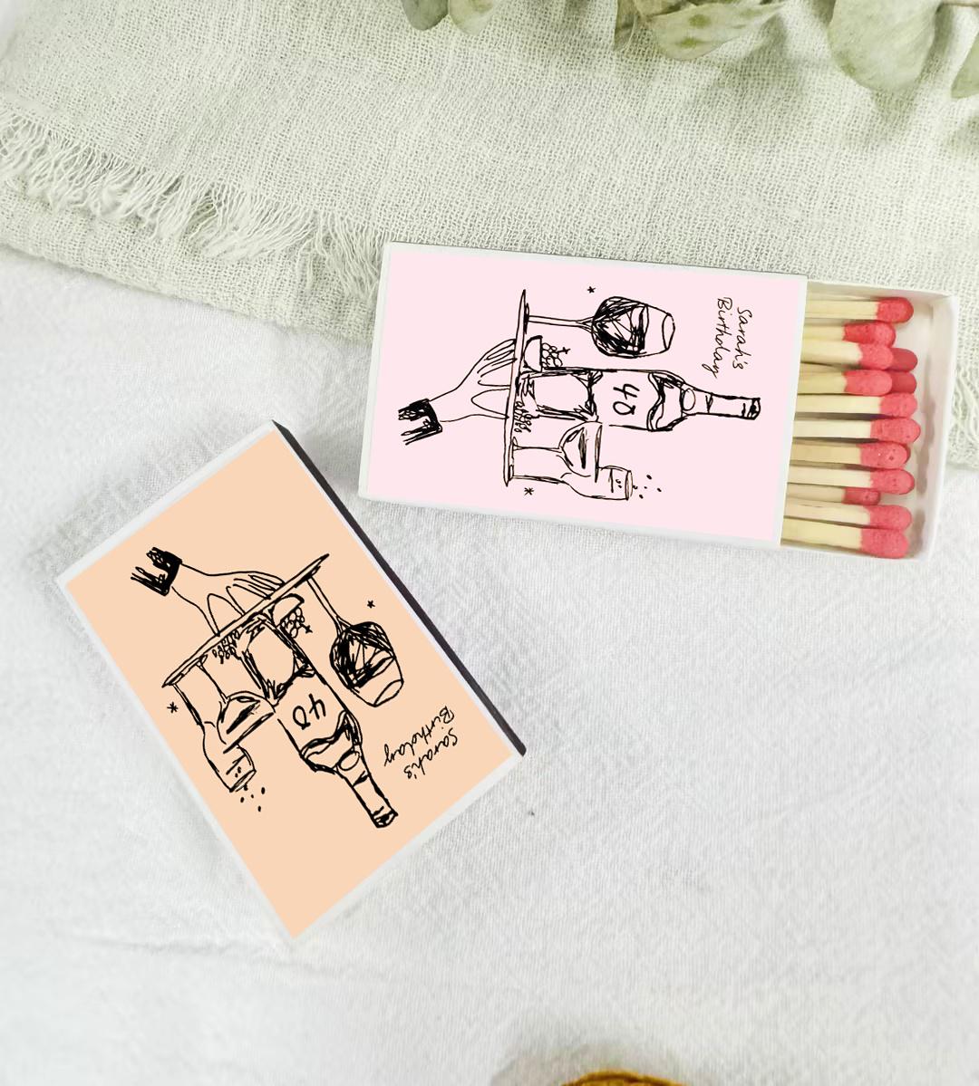 Custom Match Box, Personalized Matches SET OF 50,wedding Favors, Custom ...