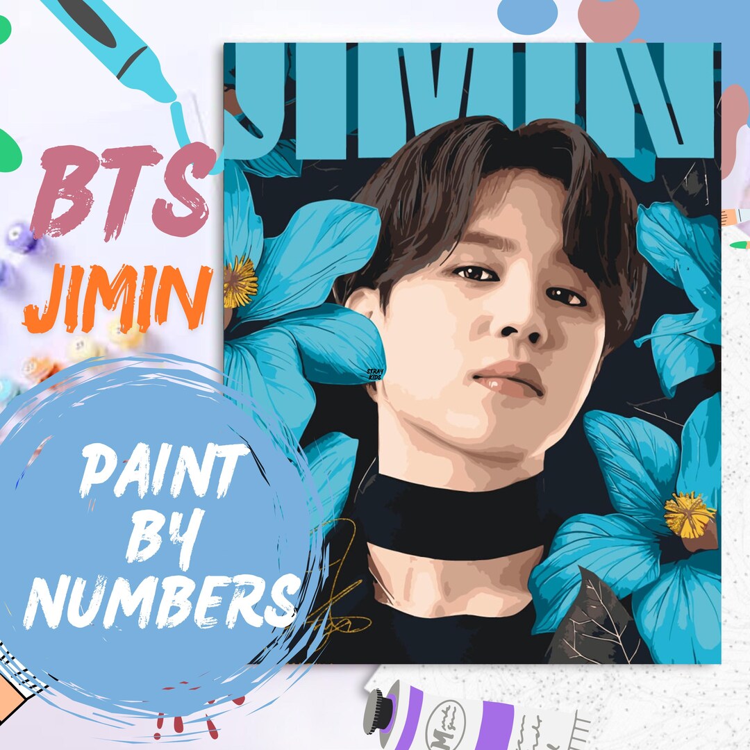 Jimin BTS Paint by Numbers Kit Perfect Gift for BTS Fans! - Etsy