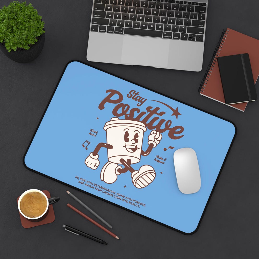 Desk Mat, Funny Laptop Pad With Motivational Sayings, Office Mousepad ...