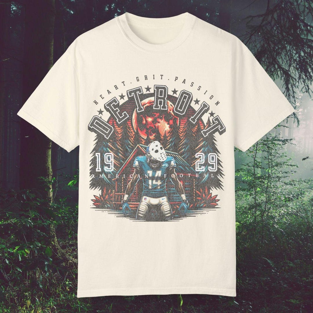 Vintage Detroit Lions Unisex Garment-dyed T-shirt, Distressed Football ...