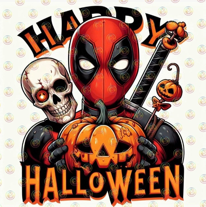 Deadpool Halloween, Deadpool Horror, Deadpool Trick or Treat Png File ...