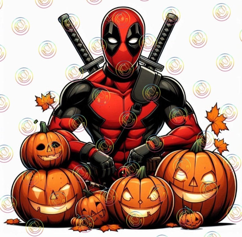 Deadpool Halloween, Deadpool Horror, Deadpool Trick or Treat Png File ...